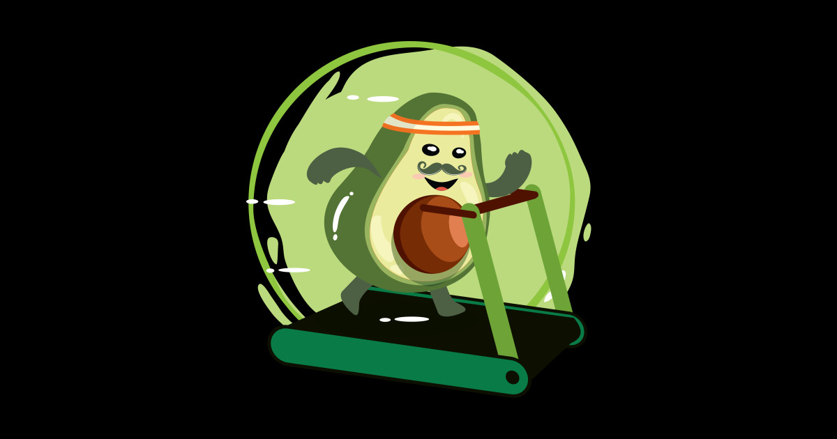 Avocardio - Avocado - Sticker | TeePublic