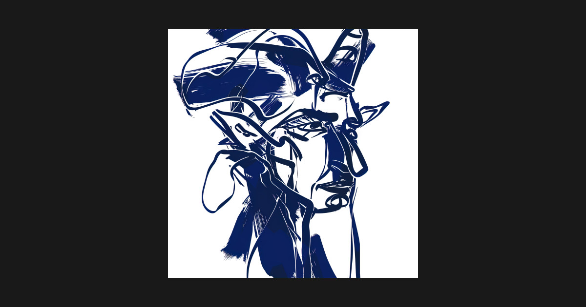 Azazel - Blue Abstract Art - Azazel - T-Shirt | TeePublic