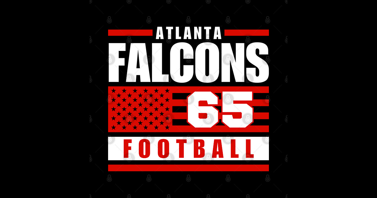 Atlanta Falcons 1965 American Flag Football - Atlanta Falcons - Posters ...