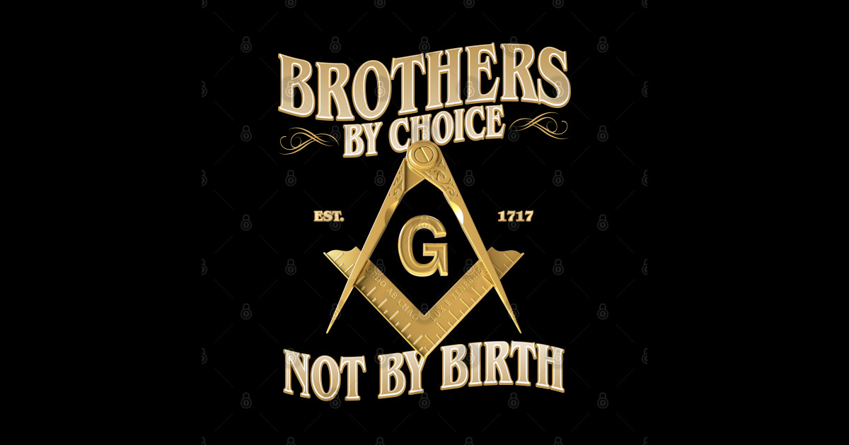 Brothers By Choice Masonic Freemason - Masonic - Sticker | TeePublic