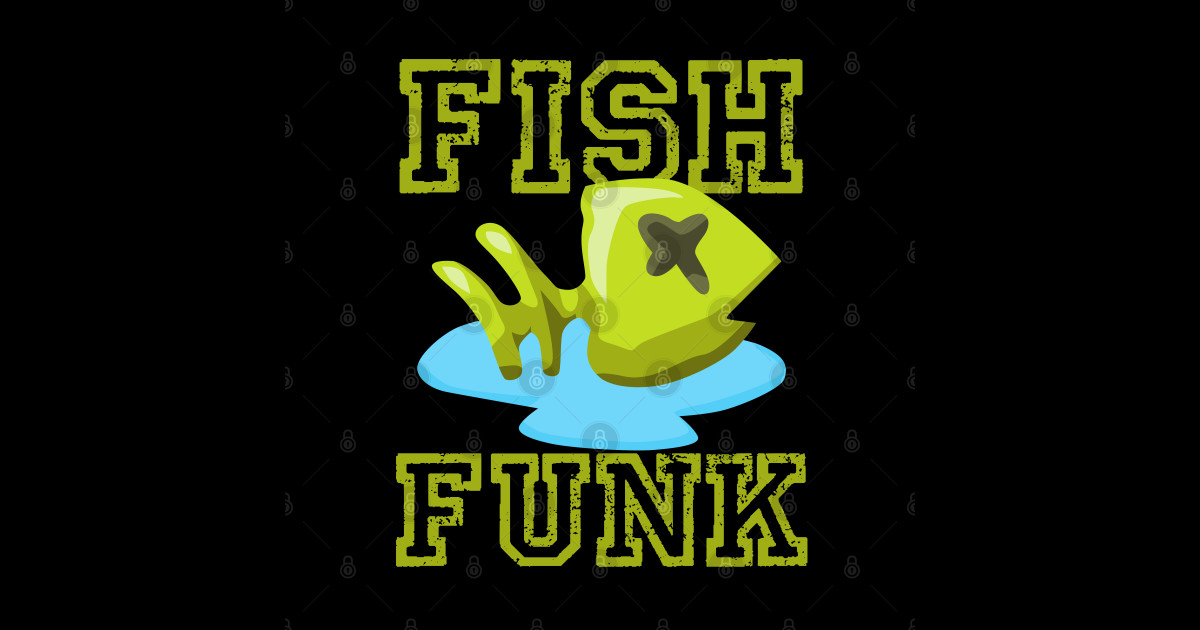 Fish Funk – Groovy Skeleton Fish Cartoon - Fish Funk - Sticker | TeePublic