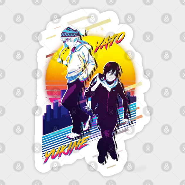 Noragami - Yukine and Yato - Yato And Yukine - Sticker | TeePublic