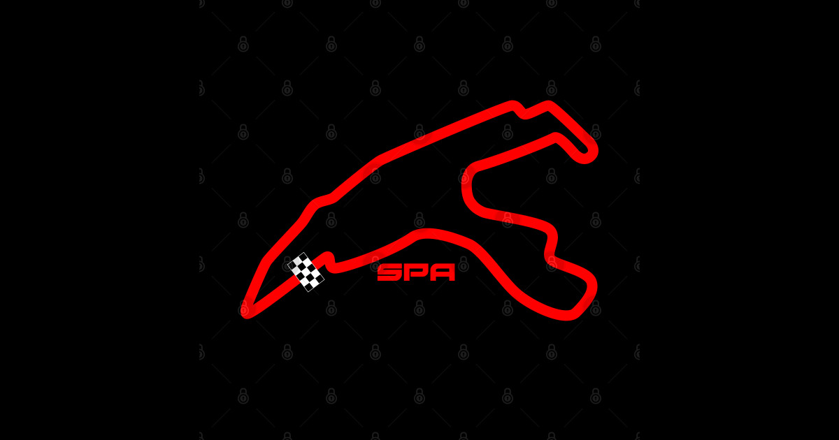 Spa-Francorchamps Track Graphic Apparel and other similar printed ...