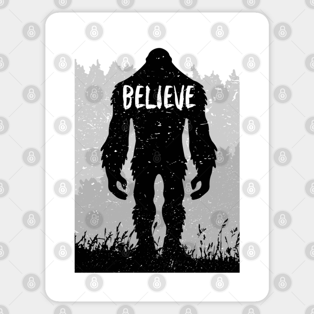 Bigfoot sasquatch i believe Yeti Peace Out - Bigfoot Believer - Sticker ...