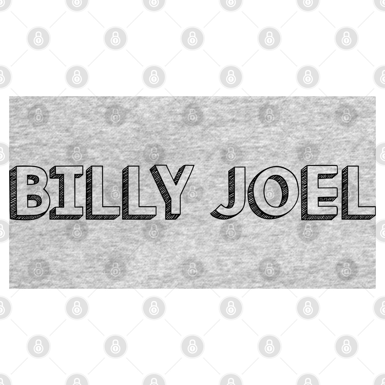 Billy Joel Typography Design - Billy Joel - T-Shirt | TeePublic