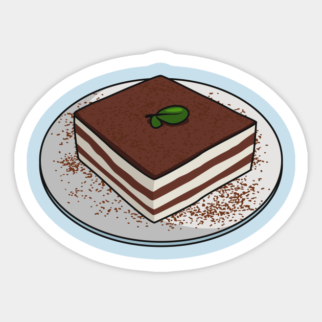 Tiramisu cake cartoon illustration - Tiramisu Cake Cartoon Illustration ...
