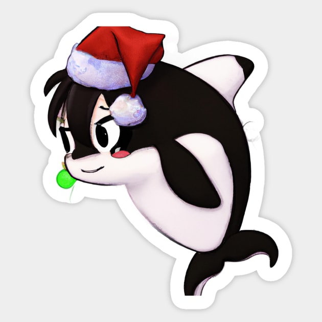Cute Orca Drawing - Orca - Sticker | TeePublic