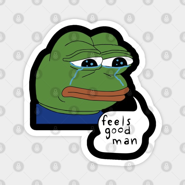 Pepehands Pepe The Frog Crying Meme Pepehands Magnet Teepublic
