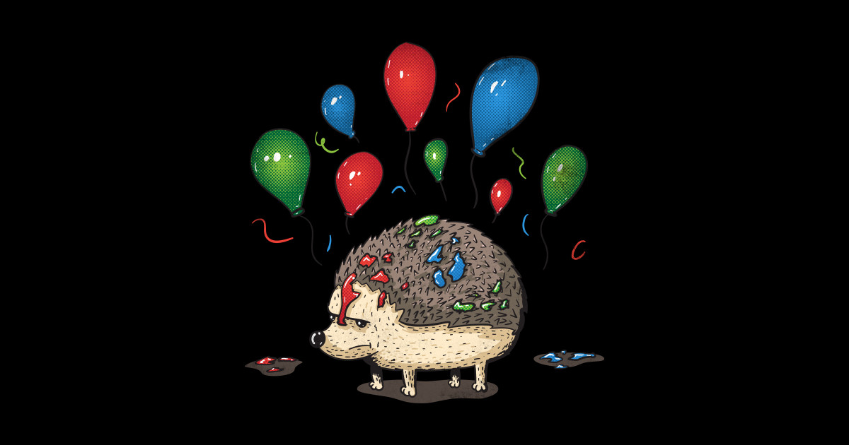 Party Popper - Hedgehog - Sticker | TeePublic