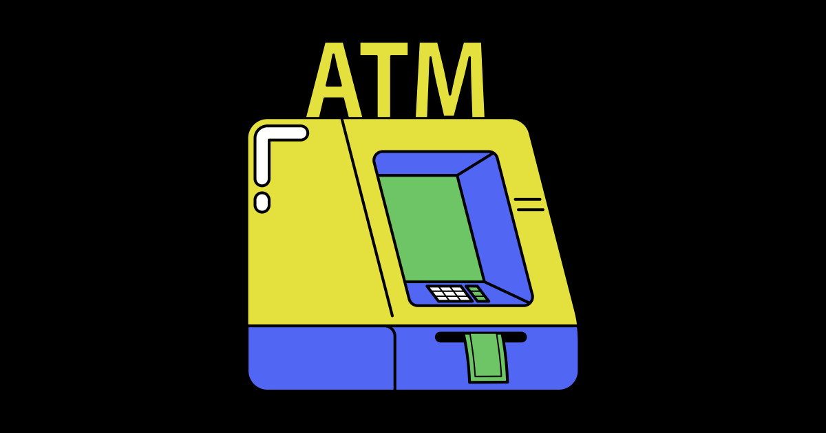 ATM - Modern Art - Sticker | TeePublic
