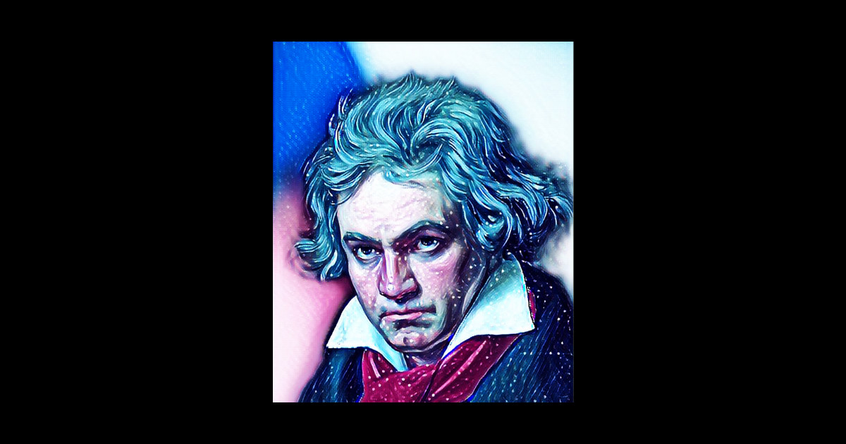 Ludwig van Beethoven snowy Portrait | Ludwig van Beethoven Artwork 13 ...