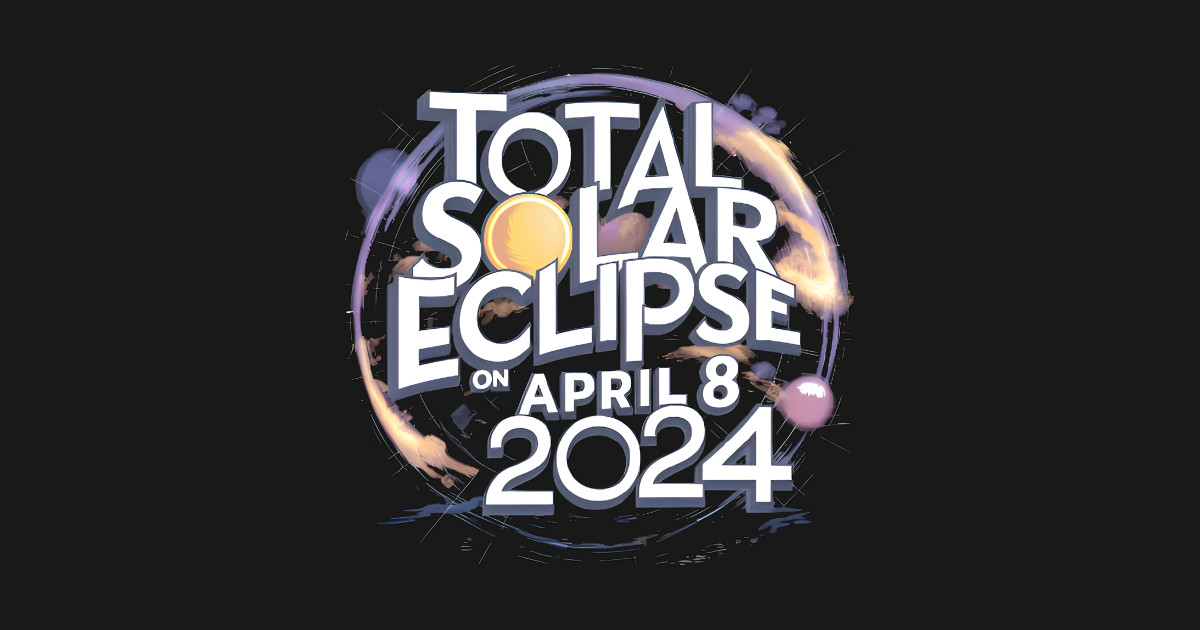total solar eclipse 2D - Total Solar Eclipse 2024 - T-Shirt | TeePublic