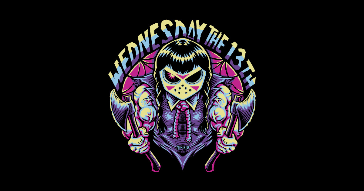 Wednesday the 13th - Wednesday - Sticker | TeePublic