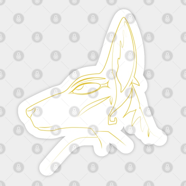 Anubis - Outline - Anubis - Sticker | TeePublic