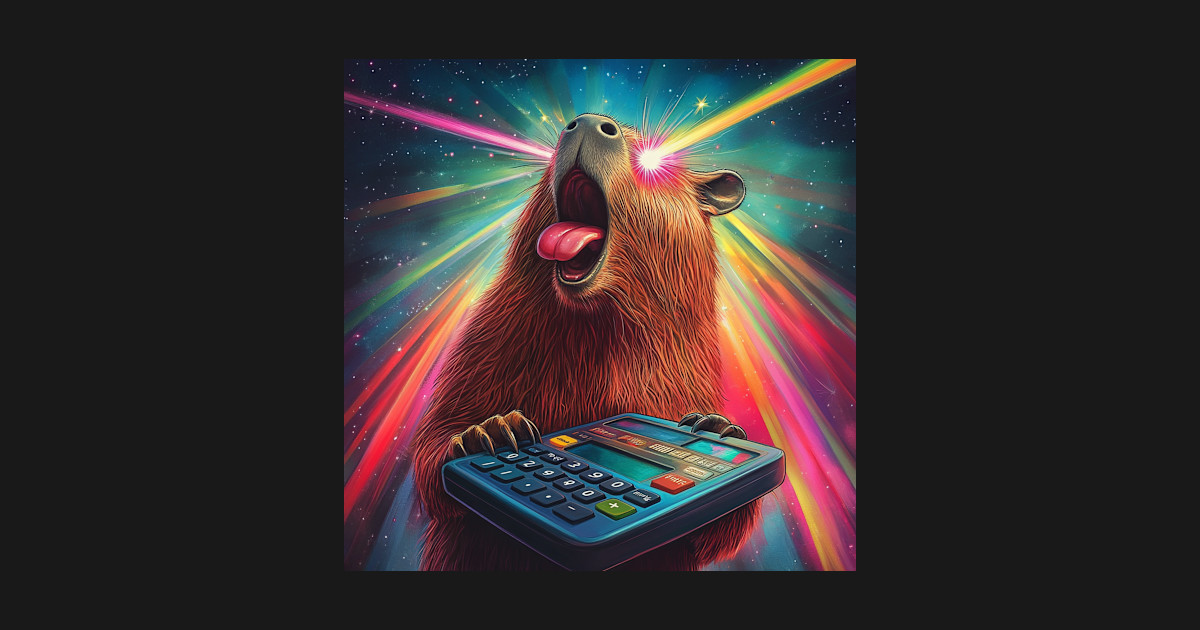 Laser-Eyed Capybara - Capybara - T-Shirt | TeePublic