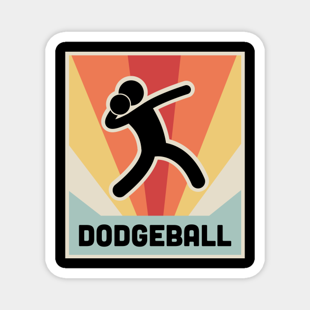 Vintage 70s DODGEBALL Poster - Dodgeball - Magnet | TeePublic