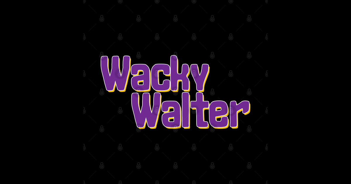 Wacky Walter No 2 - Funny Text Design - Funnytee - Sticker | TeePublic