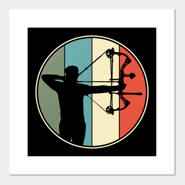 Archery Archer Bow Hunting Retro - Archery - Posters and Art Prints ...