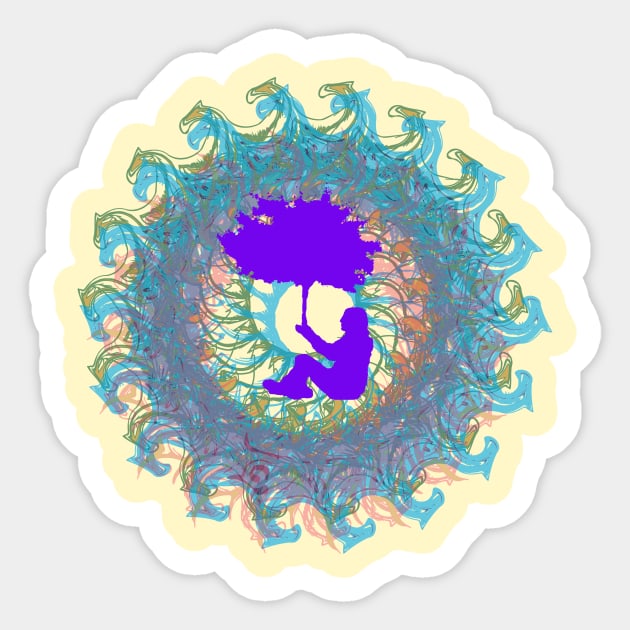 radial tree - Sticker | TeePublic