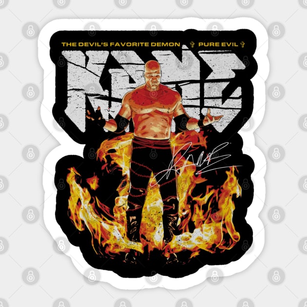 Kane Flames - Kane - Sticker | TeePublic