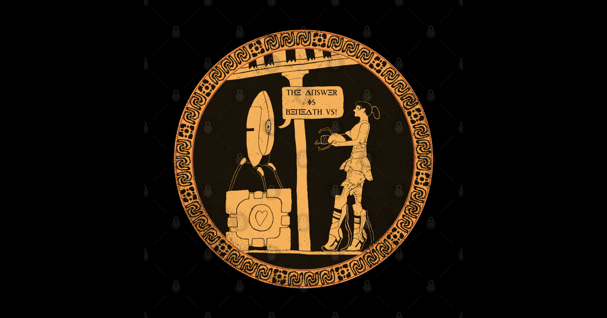 The Oracle Turret of Delphi - Portal - T-Shirt | TeePublic