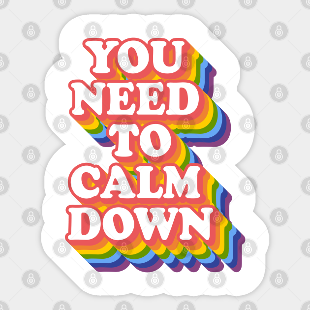 Stickers, Labels & Tags Calm Down Sticker Paper & Party Supplies Paper ...