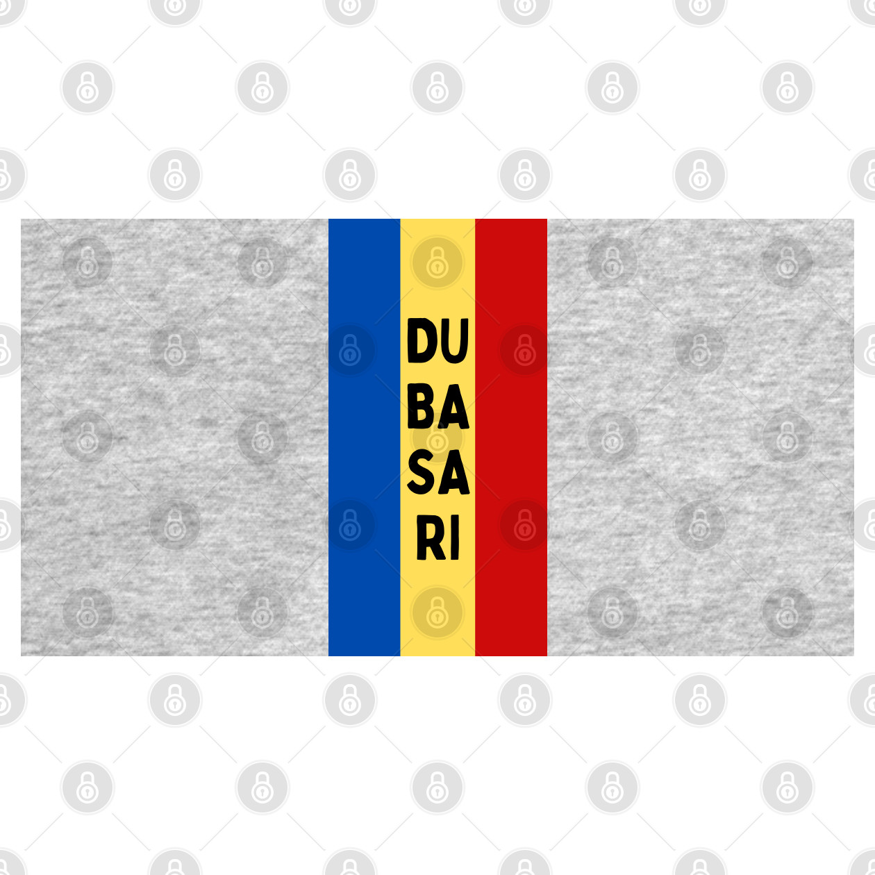 Dubasari City in Moldovan Flag Colors Vertical - Moldovan Flag - T ...