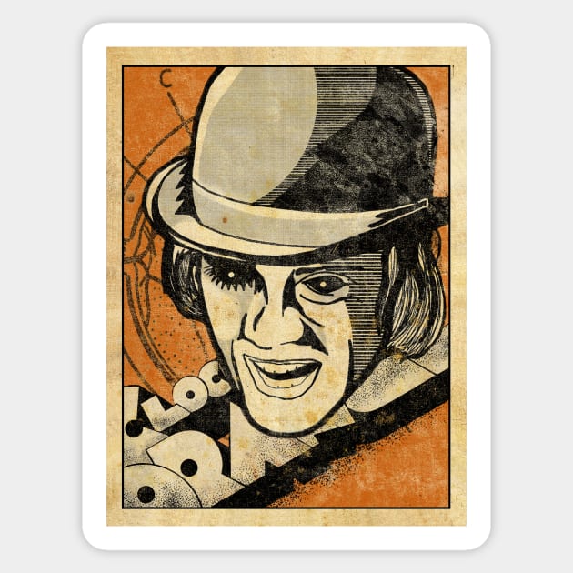 a clockwork orange drawing