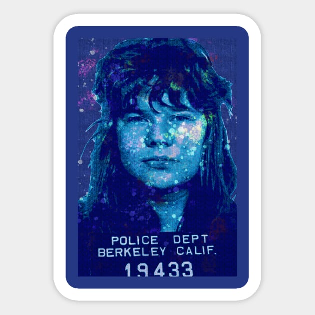 Janis Joplin Mugshot - Janis Joplin - Sticker | TeePublic