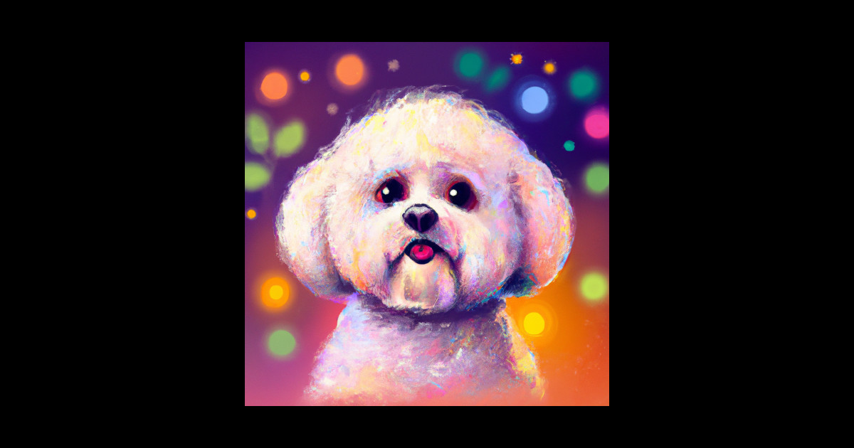 Cute Bichon Frisé Drawing - Cute Bichon Fris - Posters and Art Prints ...