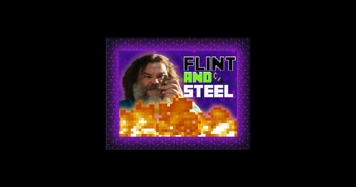 Flint and Steel Nether Portal - Flint And Steel - Sticker | TeePublic