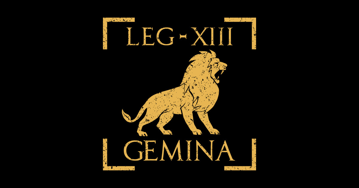 Legio XIII Gemina Lion Emblem Roman Legion - Vexillum - Posters and Art ...