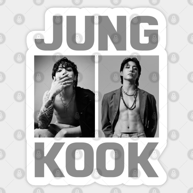 Jungkook Golden BTS Jung Kook - Jungkook - Sticker | TeePublic