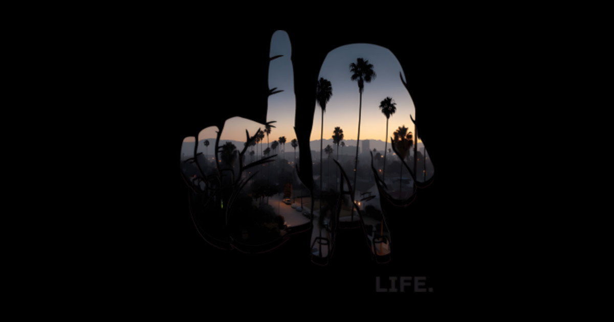 Los Angeles Hand Sign La Hand Sign - Hand Gesture - Sticker | TeePublic