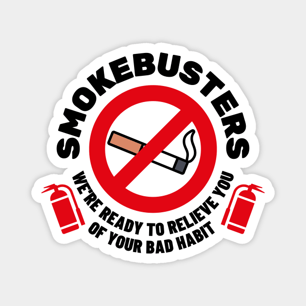 Smokebusters No Smoking Sign Logo - No Smoking - Magnet | TeePublic