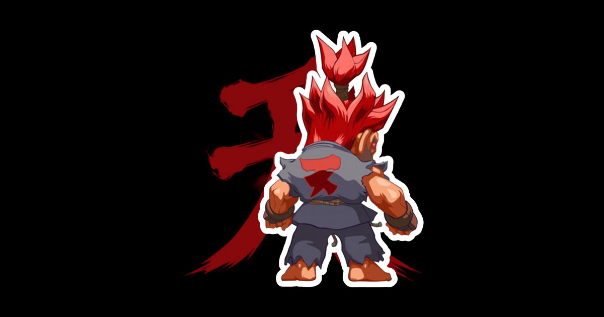 Akuma - Street Fighter - Sticker | TeePublic
