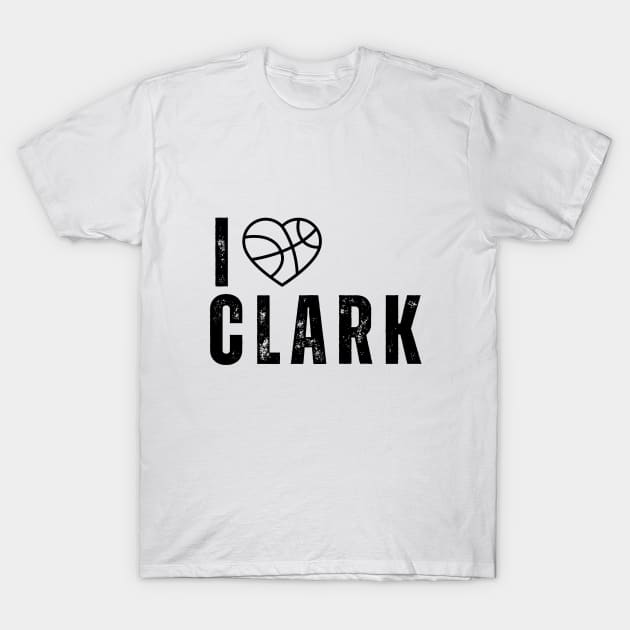 I love Clark Jersey Number 22 black - Caitlin Clark 22 - T-Shirt ...