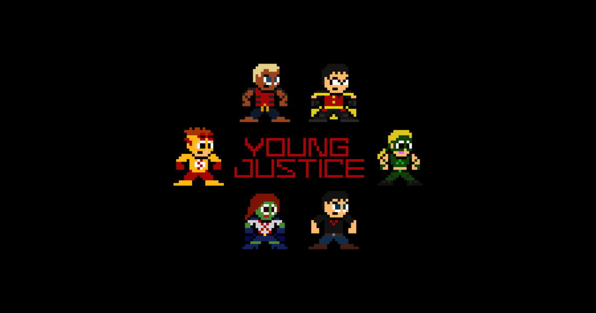 8-bit Young Justice - Young Justice - Sticker | TeePublic