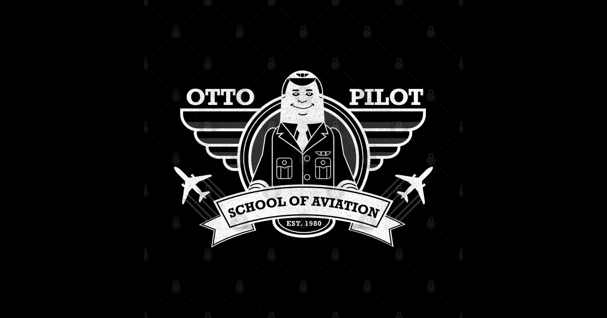 Otto Pilot School of Aviation (vintage) - Airplane - Sticker | TeePublic