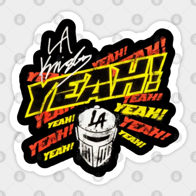 LA Knight Yeah! - La Knight - Sticker | TeePublic