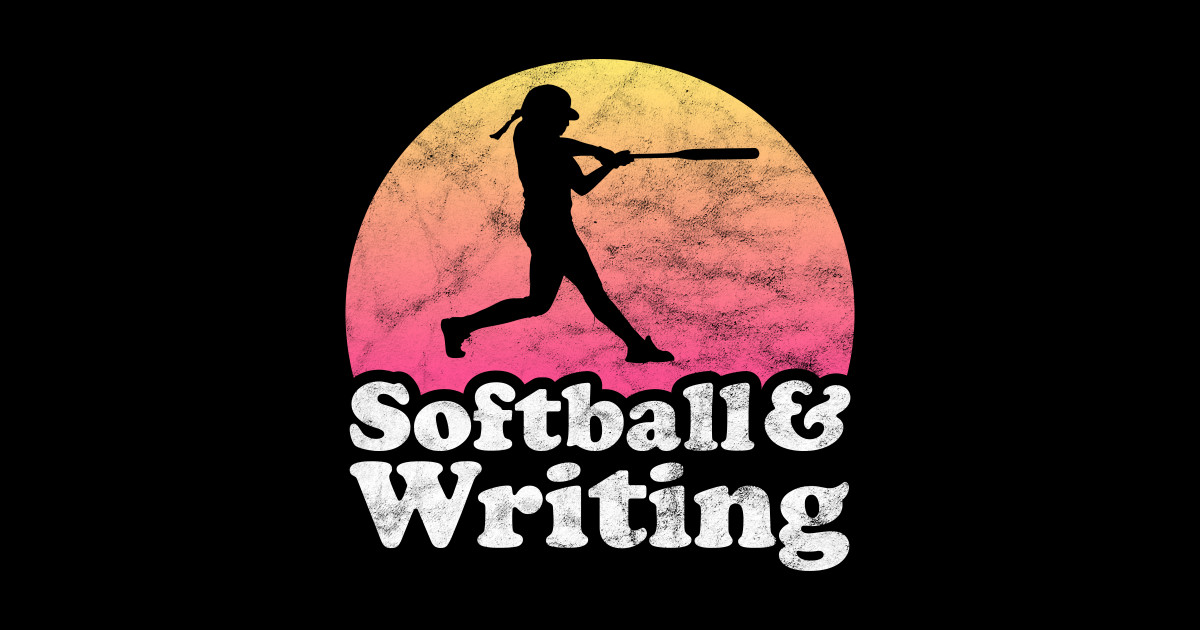 Softball and Writing Gift for Softball Players Fans and Coaches ...