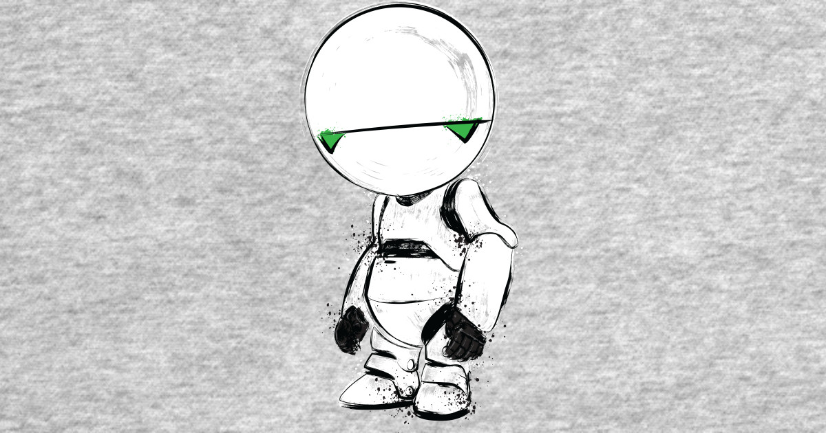 Paranoid Android - The Hitchhikers Guide To The Galaxy - Kids T-Shirt ...