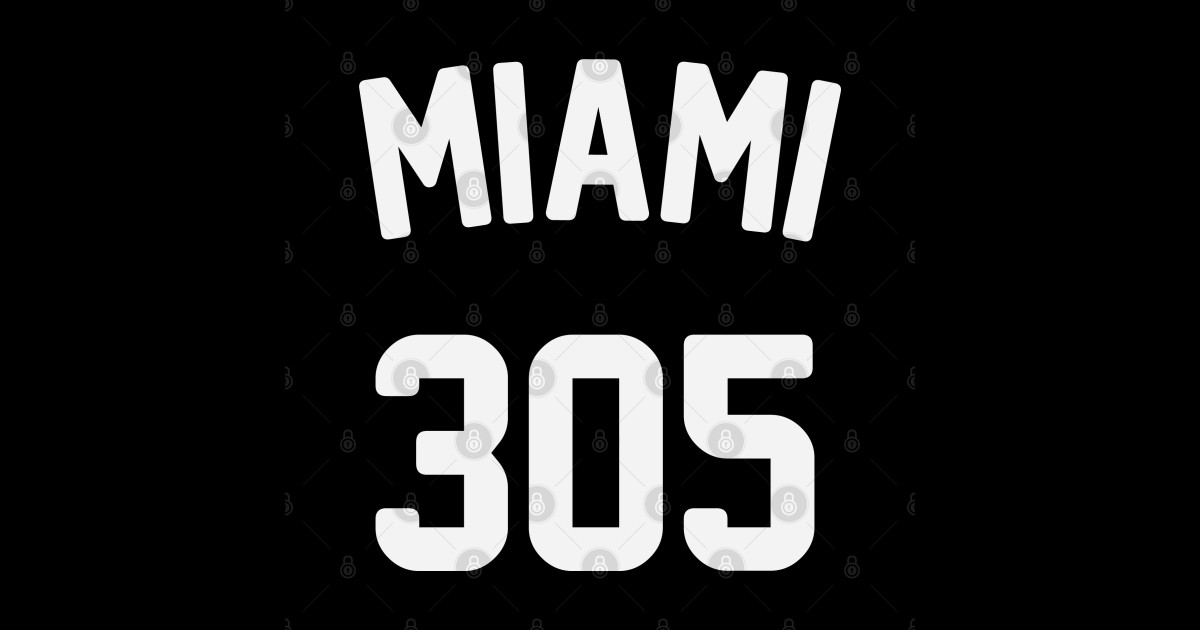 Miami 305 - Miami - Sticker | TeePublic