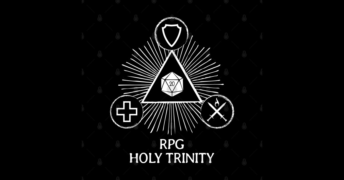 RPG Holy Trinity Tank Healer Damage Dealer DPS - Role Playing Games ...