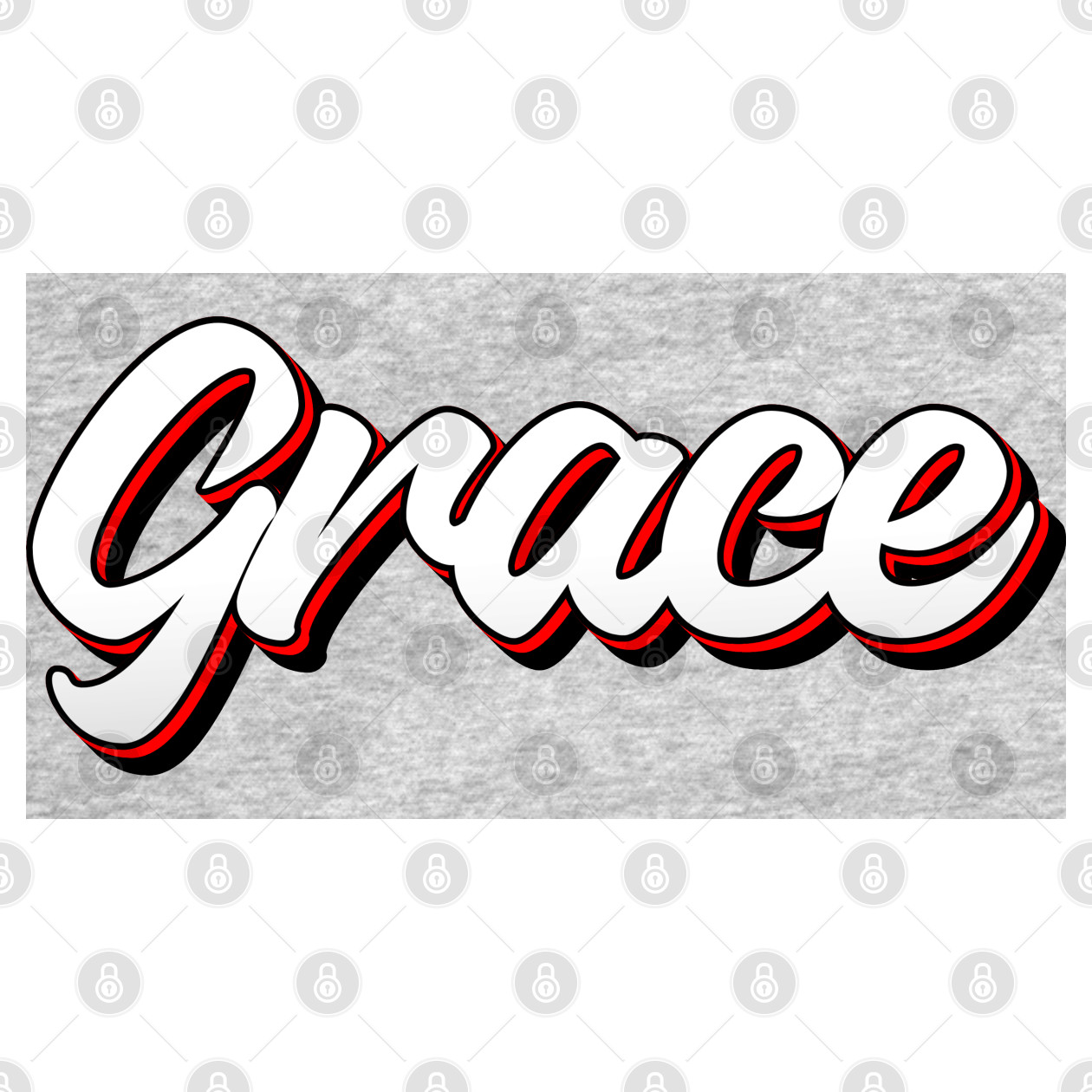 Grace name - cool 70s retro font - Grace Name Cool 70s Retro Font - T ...
