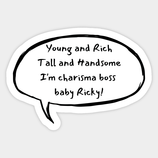 Baby Boss Ricky - Zerobaseone - Sticker | TeePublic