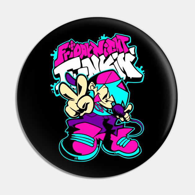 Friday Night Funkin - Friday Night Funkin - Pin | TeePublic