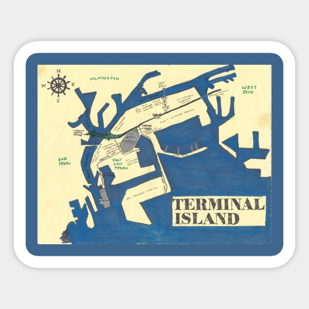 Terminal Island - Los Angeles - Sticker | TeePublic