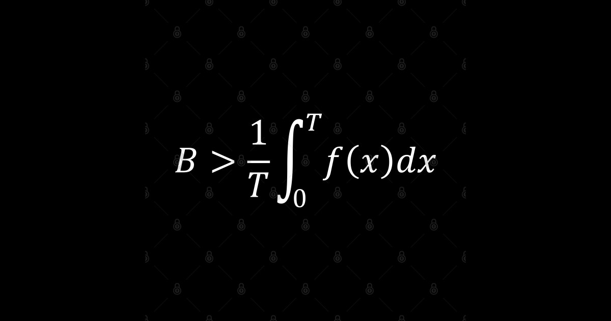 Be Greater Than Average Integral - Be Greater Than Average - Sticker ...