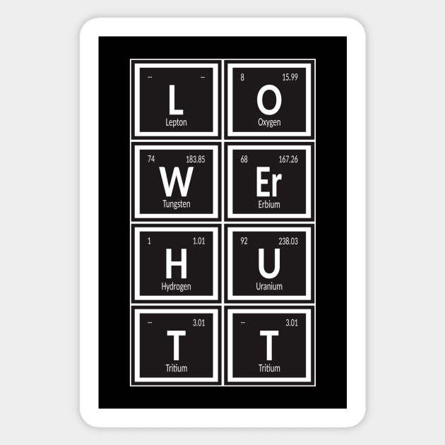Lower Hutt Table of Elements - Lower Hutt Table Of Elements - Sticker ...